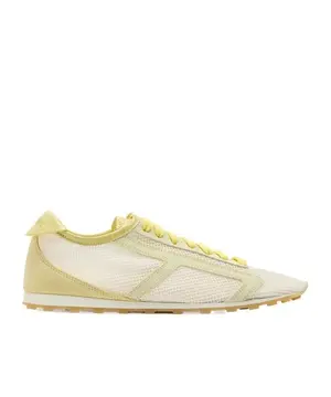 Jacquemus Jacquemus Les Tennis Panelled Mesh Sneakers Nude