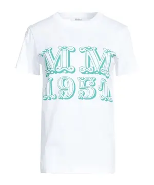Max Mara Logo Crew Neck T-shirt - White