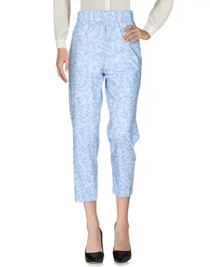 GANNI High-waist Straight-leg Floral Pants