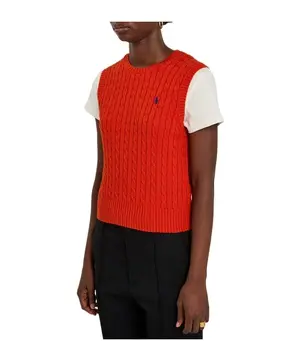 Polo Ralph Lauren Cable-knit Cotton Vest