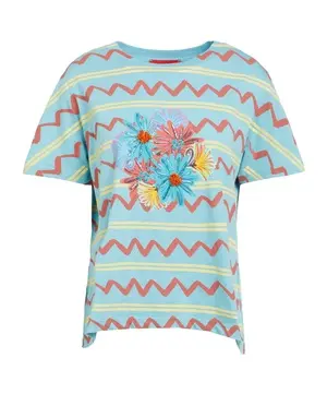 MAXCO. Max&co. Floral Embellished T-shirt
