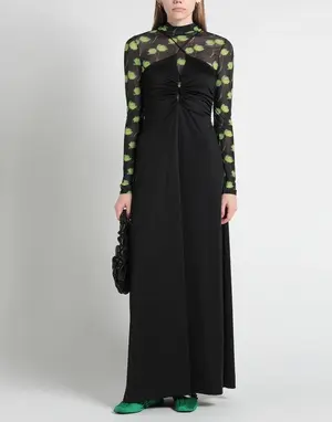 GANNI Maxi Dress With V-neck And Sleeveless Design
