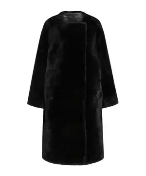 TOTEME Shearling Coat - Black