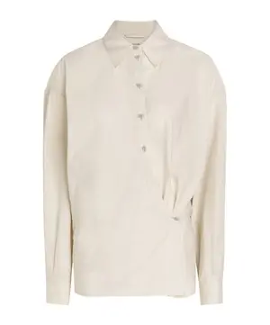 LEMAIRE Twisted Cotton-blend Poplin Shirt - White