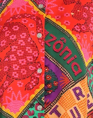 Farm Rio Printed Long-sleeved Shirt