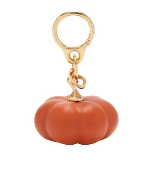 Loewe Pumpkin Charm Keychain - Orange/gold