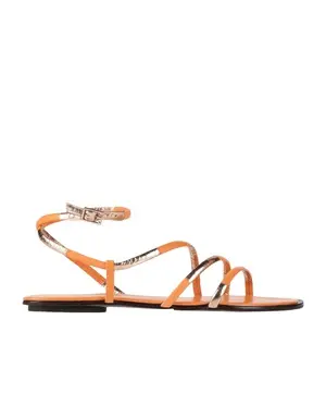 Tory Burch Two-tone Metallic Leather Sandals