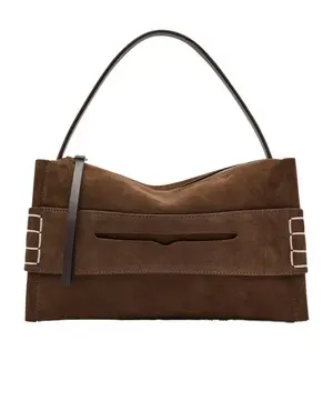 J.W.ANDERSON Loafer Suede Shoulder Bag - Brown