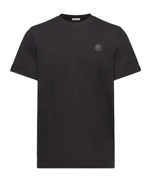 Moncler Double Leather Logo Cotton T-shirt