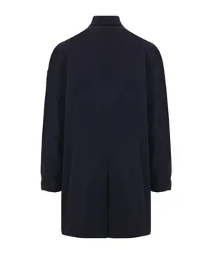 Stone Island Compass Badge Long-sleeved Coat - Navy