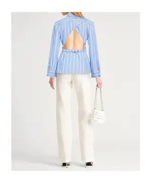Jacquemus Striped Button-down Shirt With Classic Collar And Long Sleeves