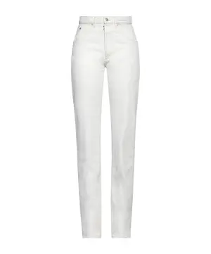 MAISON MARGIELA Solid Color Twill Trousers - White