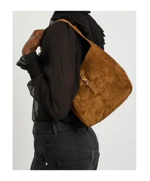 Saint Laurent Le 5 À 7 Small Suede Hobo Bag