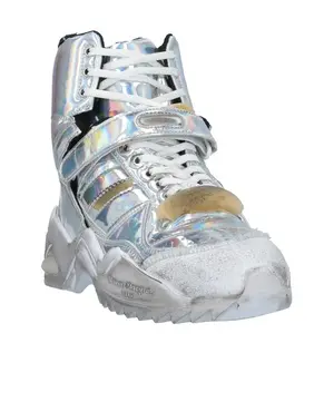 MAISON MARGIELA High-top Metallic Sneakers