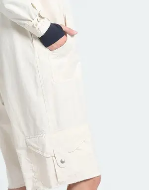 MAISON MARGIELA Solid Color Romper Shorts With Zip Fastening