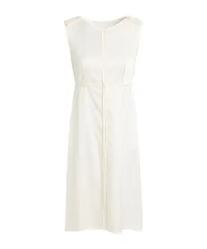 MAISON MARGIELA Solid Color Sleeveless Bodycon Dress - White