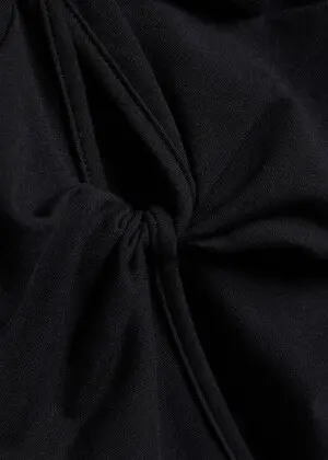 REFORMATION Silas Knotted Stretch-cotton Top