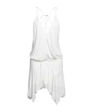 Isabel Marant Étoile Solid Color Sleeveless Square Neck Dress - White