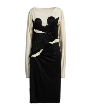 MAISON MARGIELA Color-block Knit Dress - Black