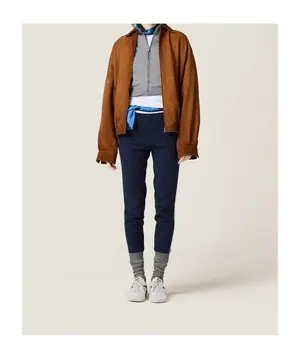 Miu Miu Suede Zip-up Jacket
