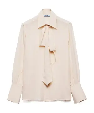 Prada Old Marocain Shirt - Ivory