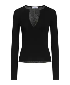 Max Mara Plain Colour Jumper - Black