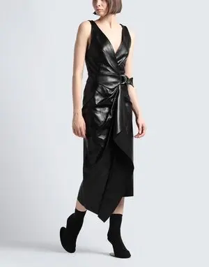 Isabel Marant Étoile Solid Color Sleeveless Leather Dress