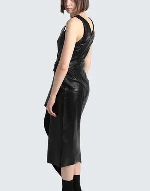 Isabel Marant Étoile Solid Color Sleeveless Leather Dress