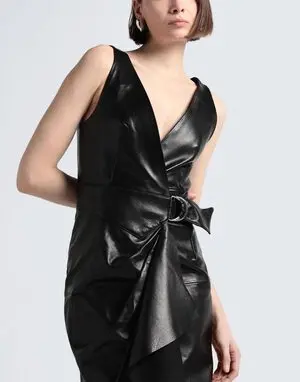 Isabel Marant Étoile Solid Color Sleeveless Leather Dress