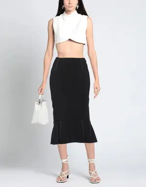 Marni Minimalist Solid Color Umbrella Skirt