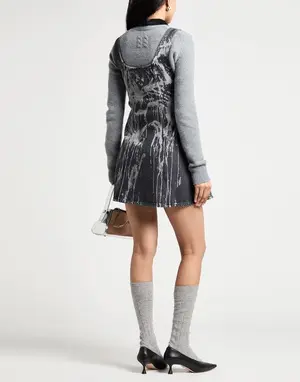 GANNI Denim Flared Dress