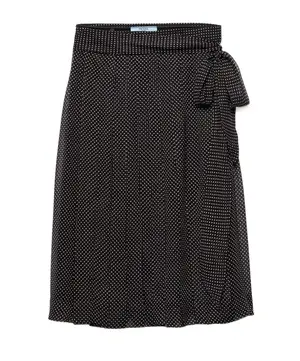 Prada Printed Chiffon Wrap Skirt