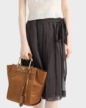 Prada Printed Chiffon Wrap Skirt