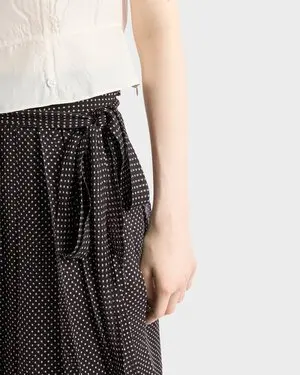 Prada Printed Chiffon Wrap Skirt