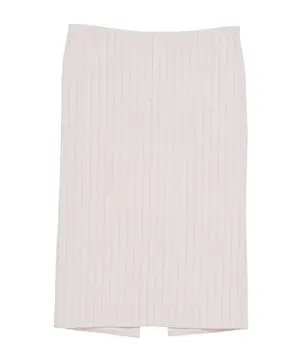 Acne Studios Pinstriped Midi Skirt - White