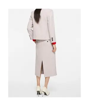 Acne Studios Pinstriped Midi Skirt