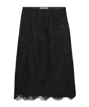 Prada Lace Pencil Skirt