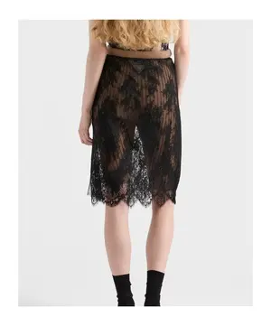 Prada Lace Pencil Skirt