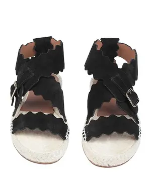 Chloé Suede Espadrille Sandals