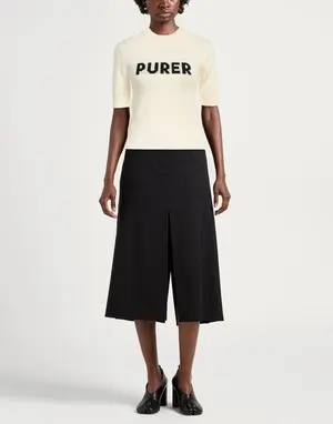 Sportmax Two-tone Lightweight Knit Short-sleeve Top