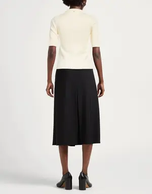 Sportmax Two-tone Lightweight Knit Short-sleeve Top