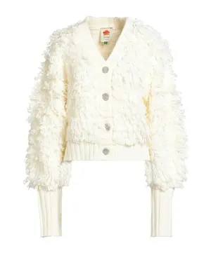 Farm Rio Minimalist Solid Knit Cardigan - White