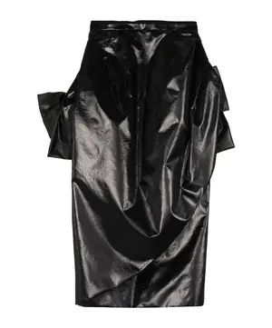 MAISON MARGIELA Metallic Pencil Skirt With Bow Detail