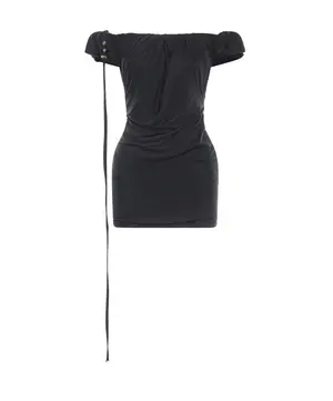Jacquemus Off-shoulder Short Sleeve Cropped Dress