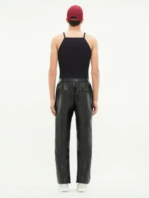 COURREGES Elastic Waist Casual Pants