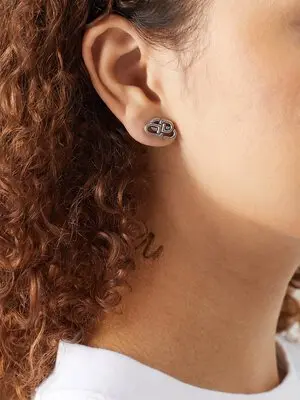 Balenciaga Logo Earrings