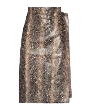 GANNI Snake-patterned Skirt