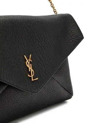 Saint Laurent Envelope Grained Leather Pouch
