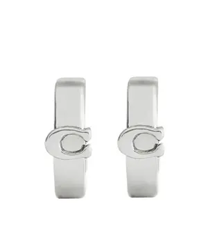 COACH Hoop Earrings - White