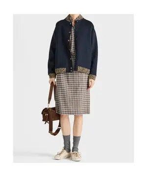 Prada Double Cashmere And Wool Bomber Jacket